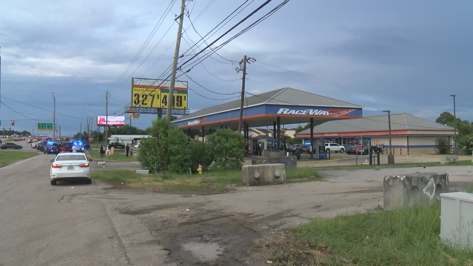 Heavy police presence at east Montgomery gas station