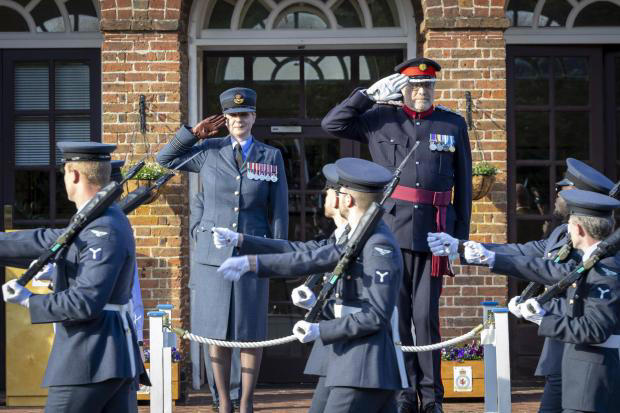 RAF Benson hosts summer reception with music, ceremony and flypast