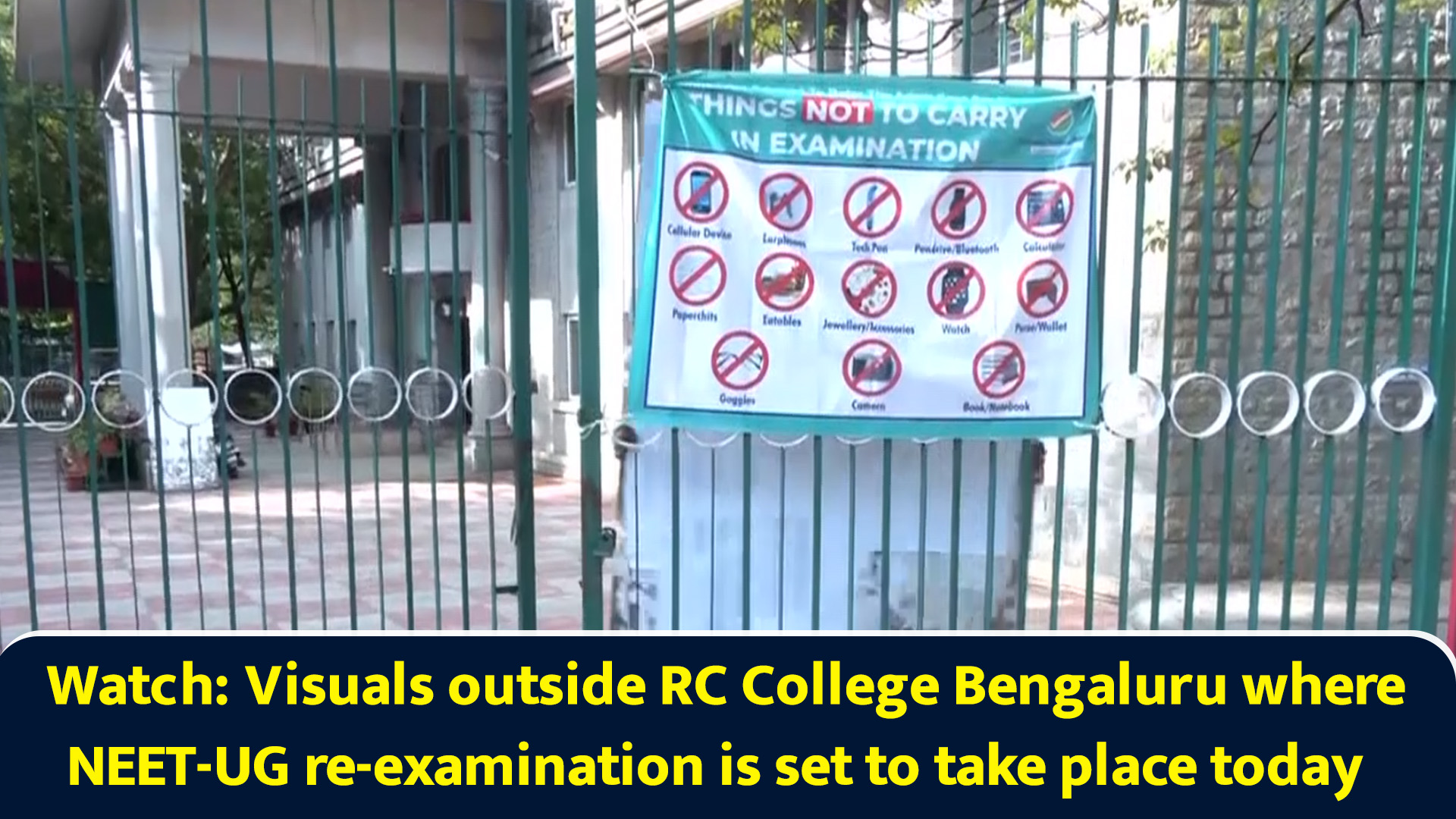 Watch: Visuals outside RC College Bengaluru where NEET-UG re ...