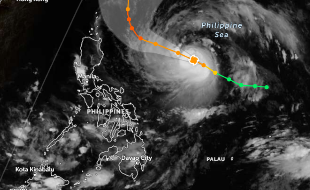 ‘Francisco’ intensifies into a typhoon