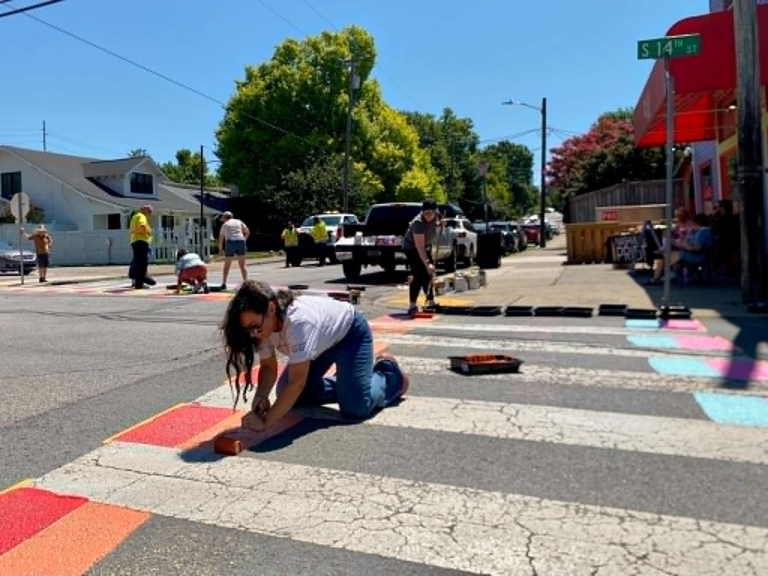 East Nashville Pride crosswalk repainted: ‘This is representation’