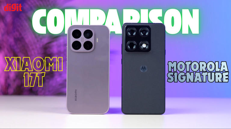 Xiaomi 17T vs Motorola Signature: The best smartphone under Rs 60000?