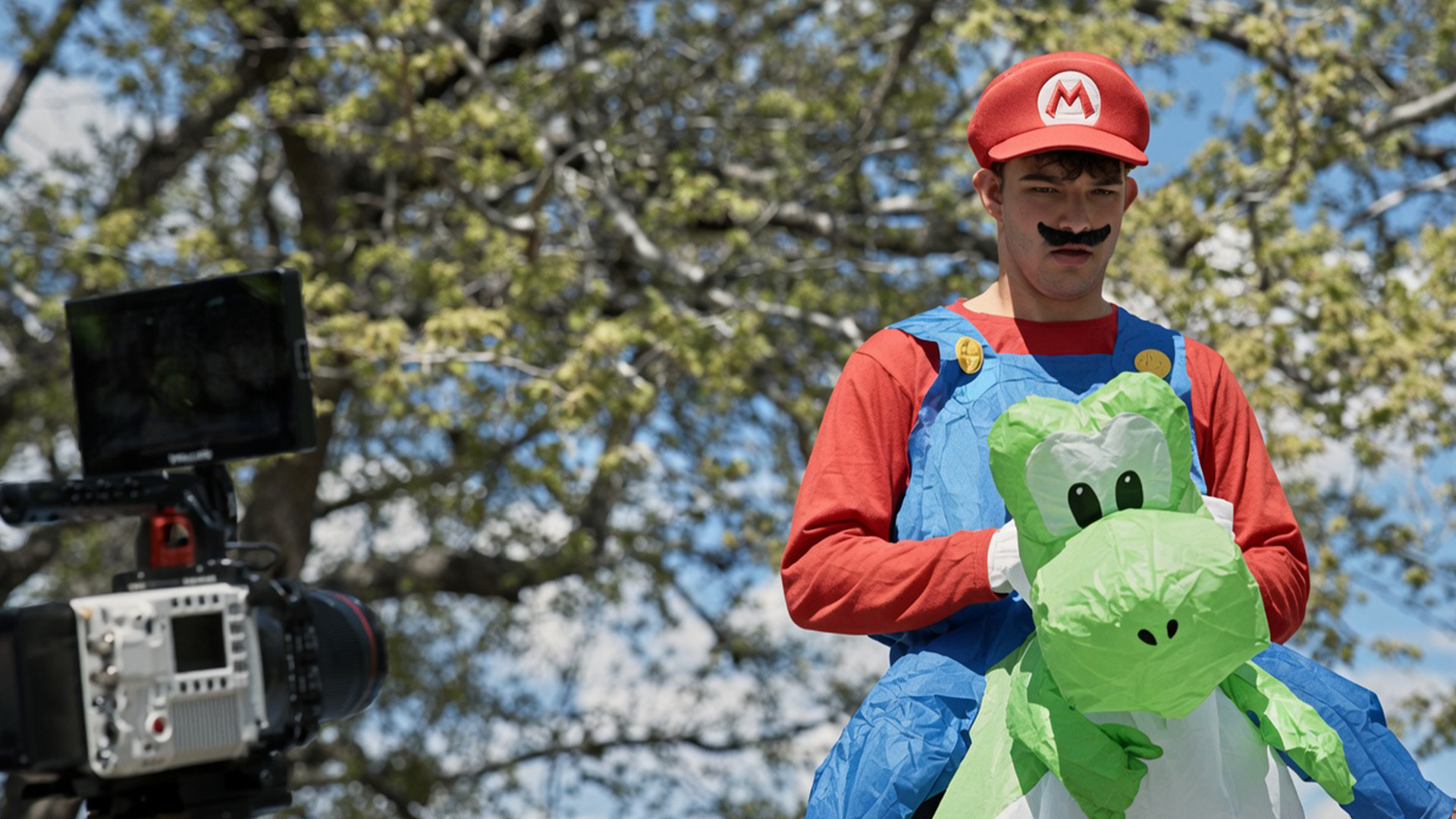 The making of a real life Mario parkour adventure