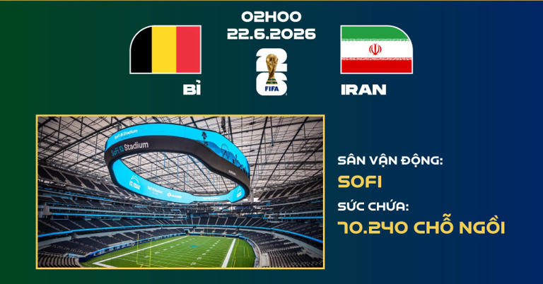 Dự đoán kết quả Bỉ vs Iran World Cup 2026
