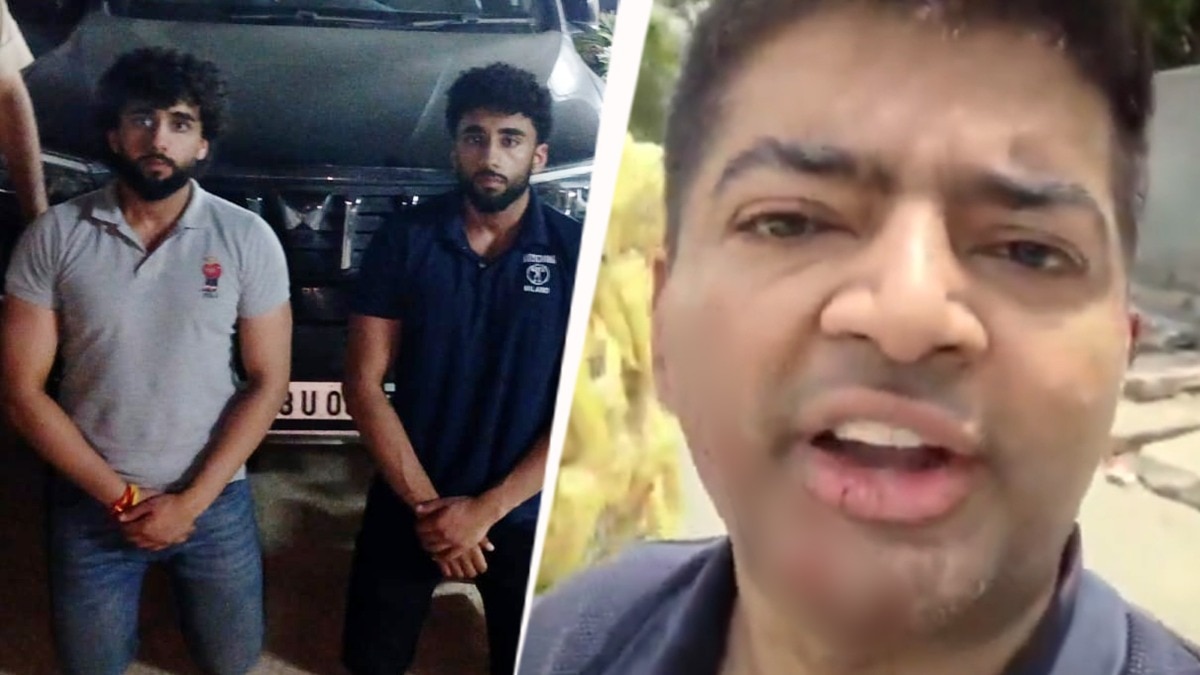 Smashed windows, bloodied face: 2 BBA students arrested for Gurugram ...