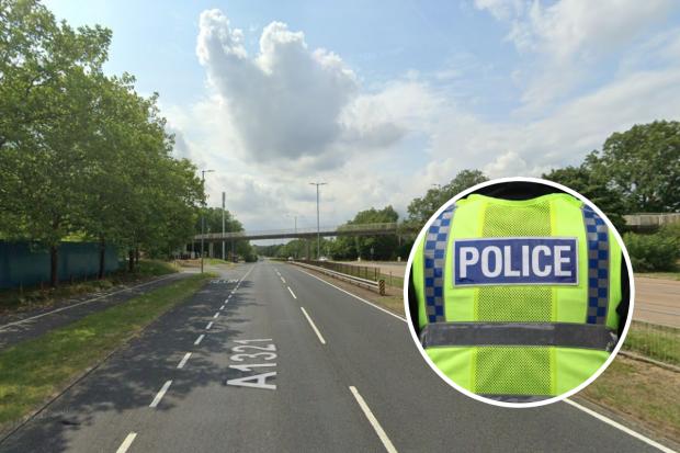 Car damaged after branch thrown from bridge in south Essex
