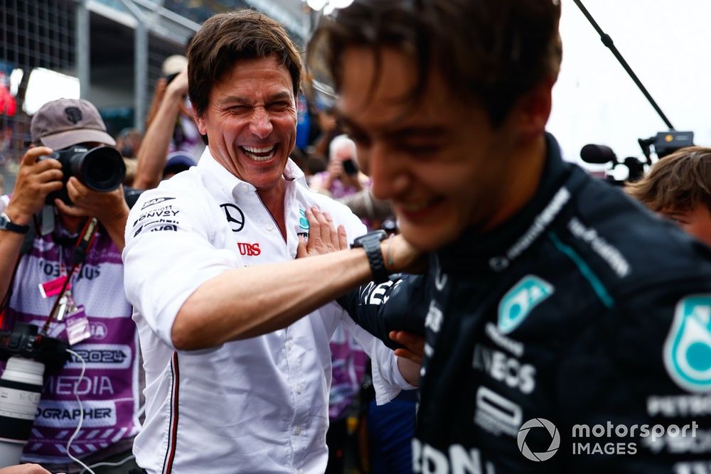 George Russell opens up on close Toto Wolff bond amid Mercedes F1 title ...