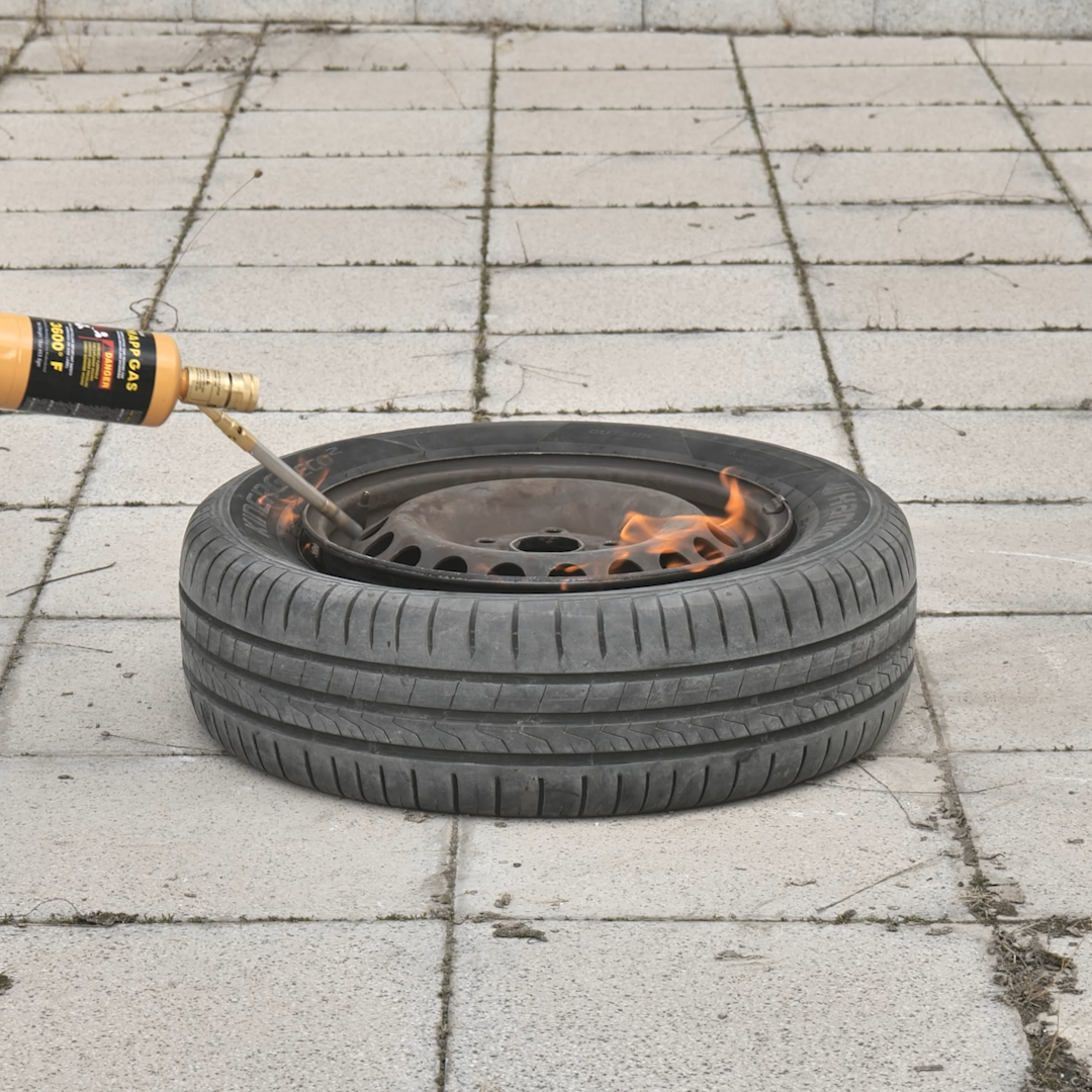 A satisfying tire repair! 💪💯
