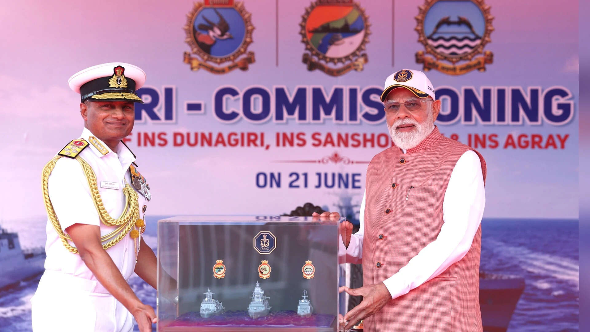 Modi commissions 3 indigenous frontline naval ships, says strong ...