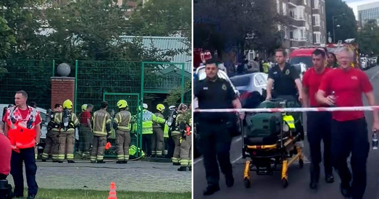 Three men die after being pulled from burning building in west London