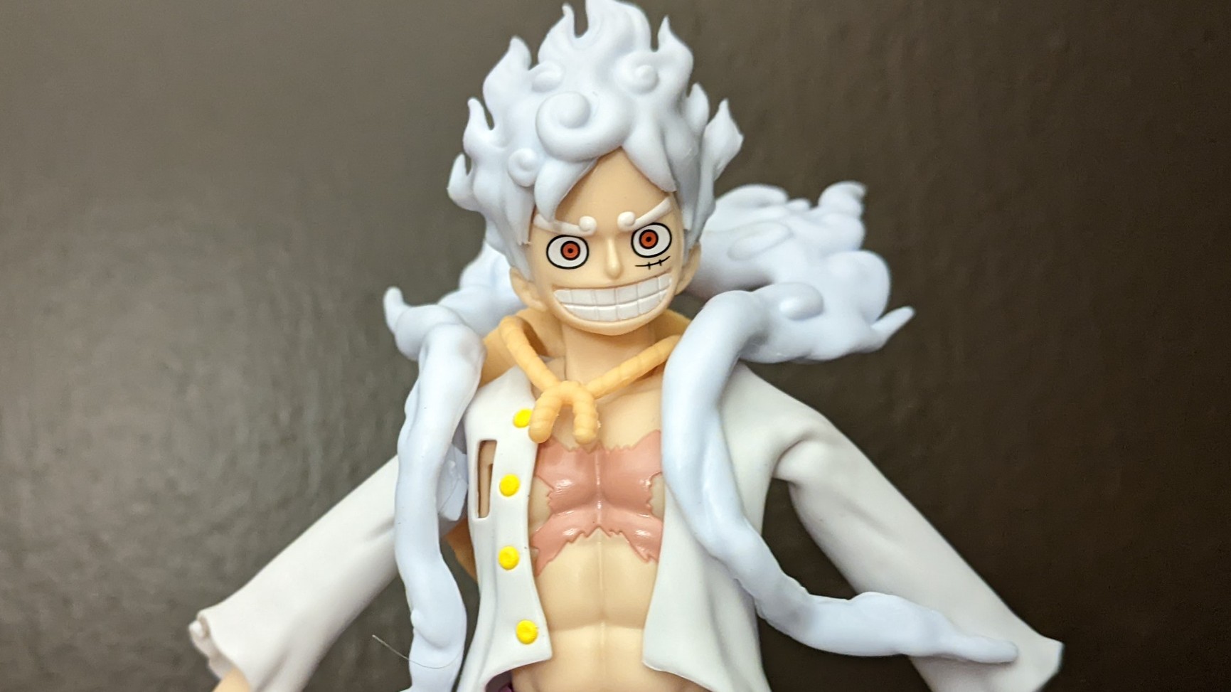 Anime Heroes One Piece Gear 5 Luffy action figure is a little bendy