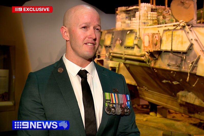 Never-before-seen footage shows Australian soldier’s brush with death