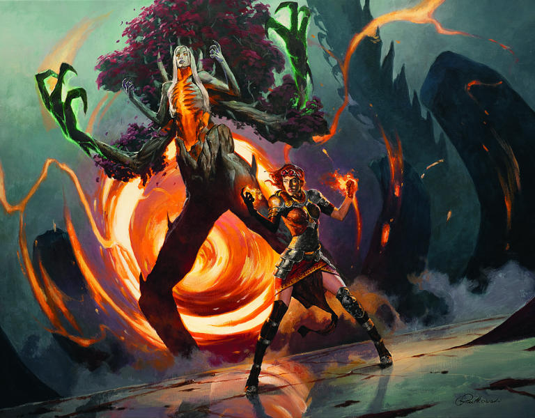 While AI rips of this artist's work, he still uses traditional media to ...
