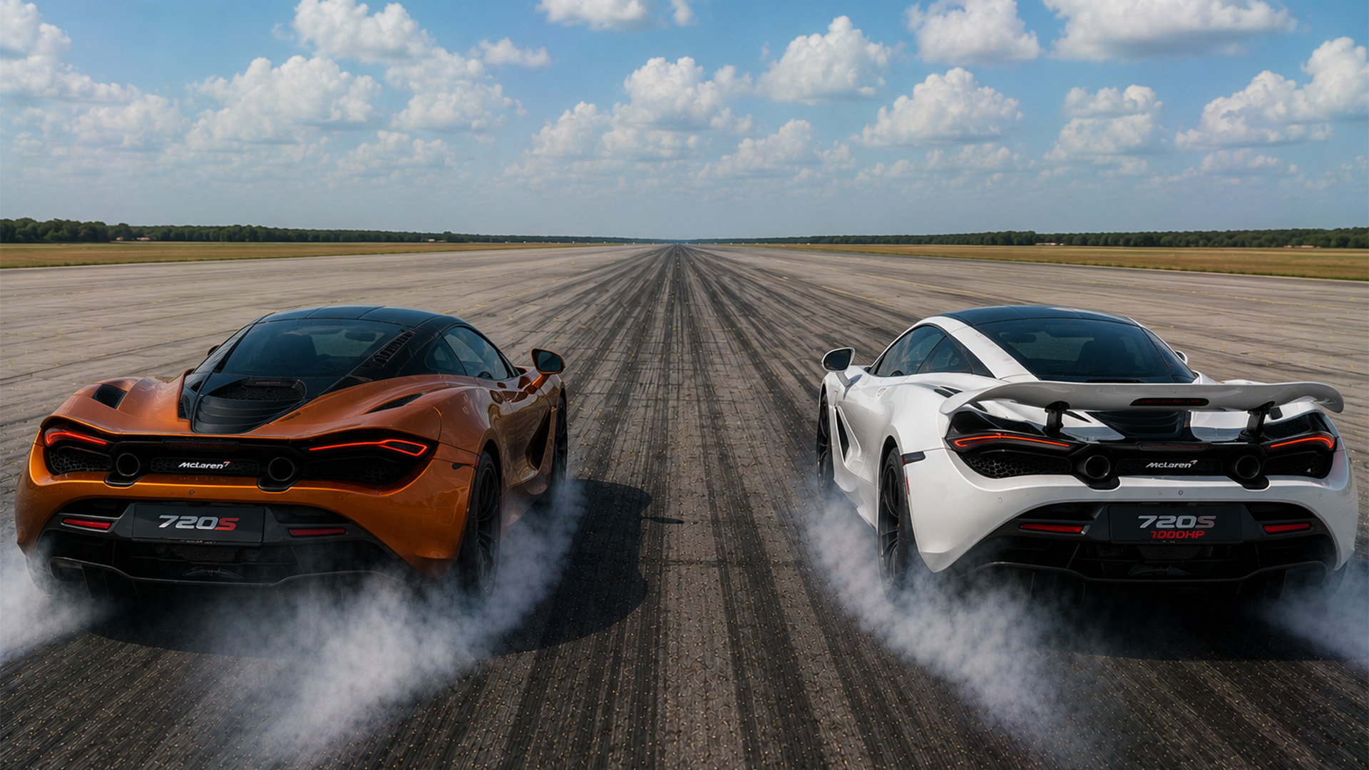 1000HP McLaren 720S faces a stock 720S drag race