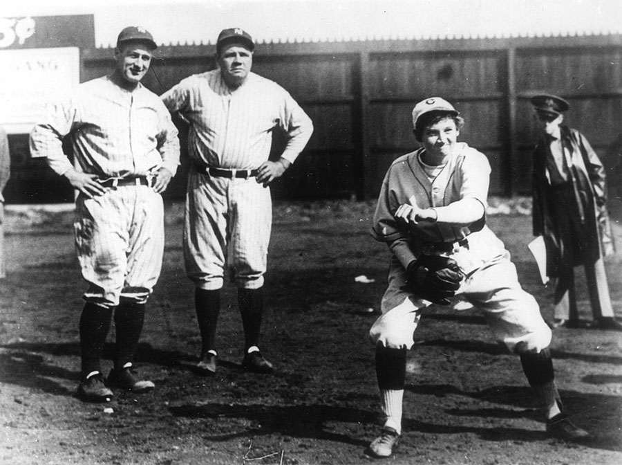 17-year-old Jackie Mitchell struck out Lou Gehrig and Babe Ruth on ...
