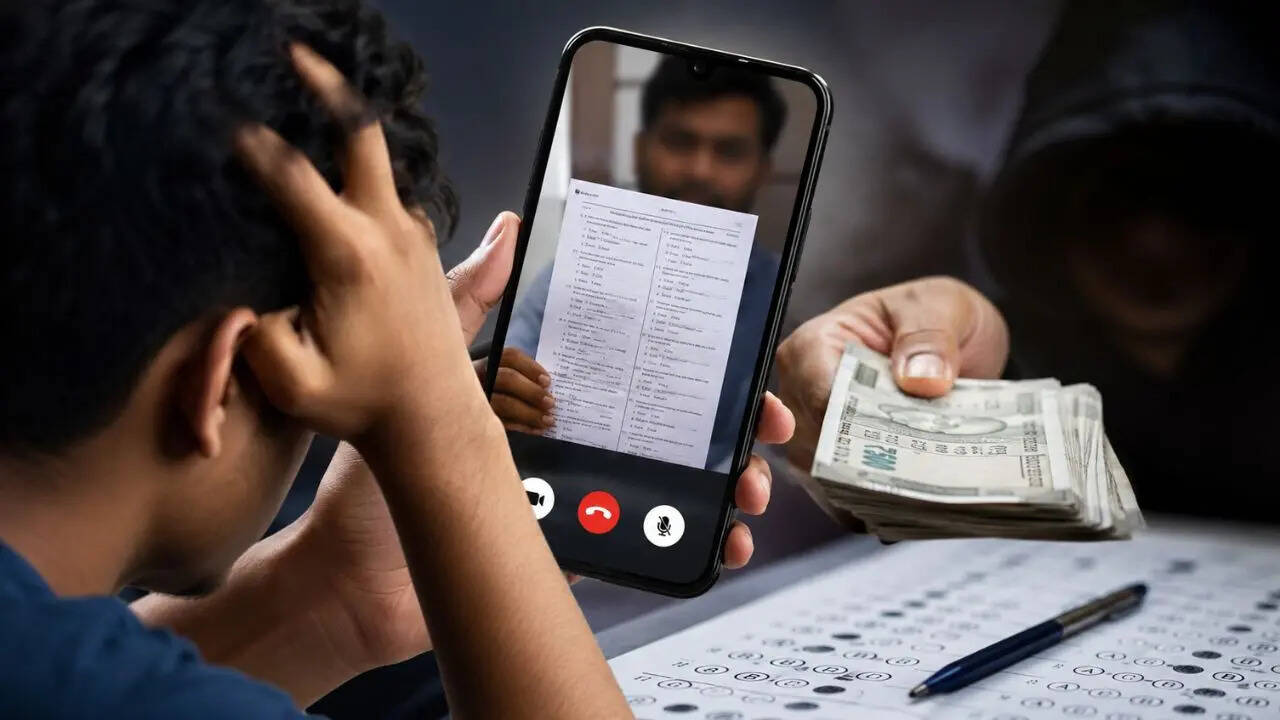 Re-NEET candidate allegedly shown 'question paper' on video call, asked ...