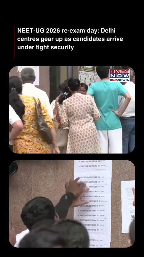 Candidates began arriving at examination centres across Delhi ahead of
