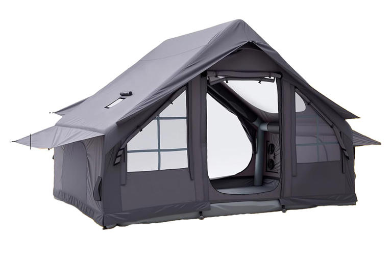 Amazon has a tiny home-style, 2-room inflatable glamping tent that fits ...