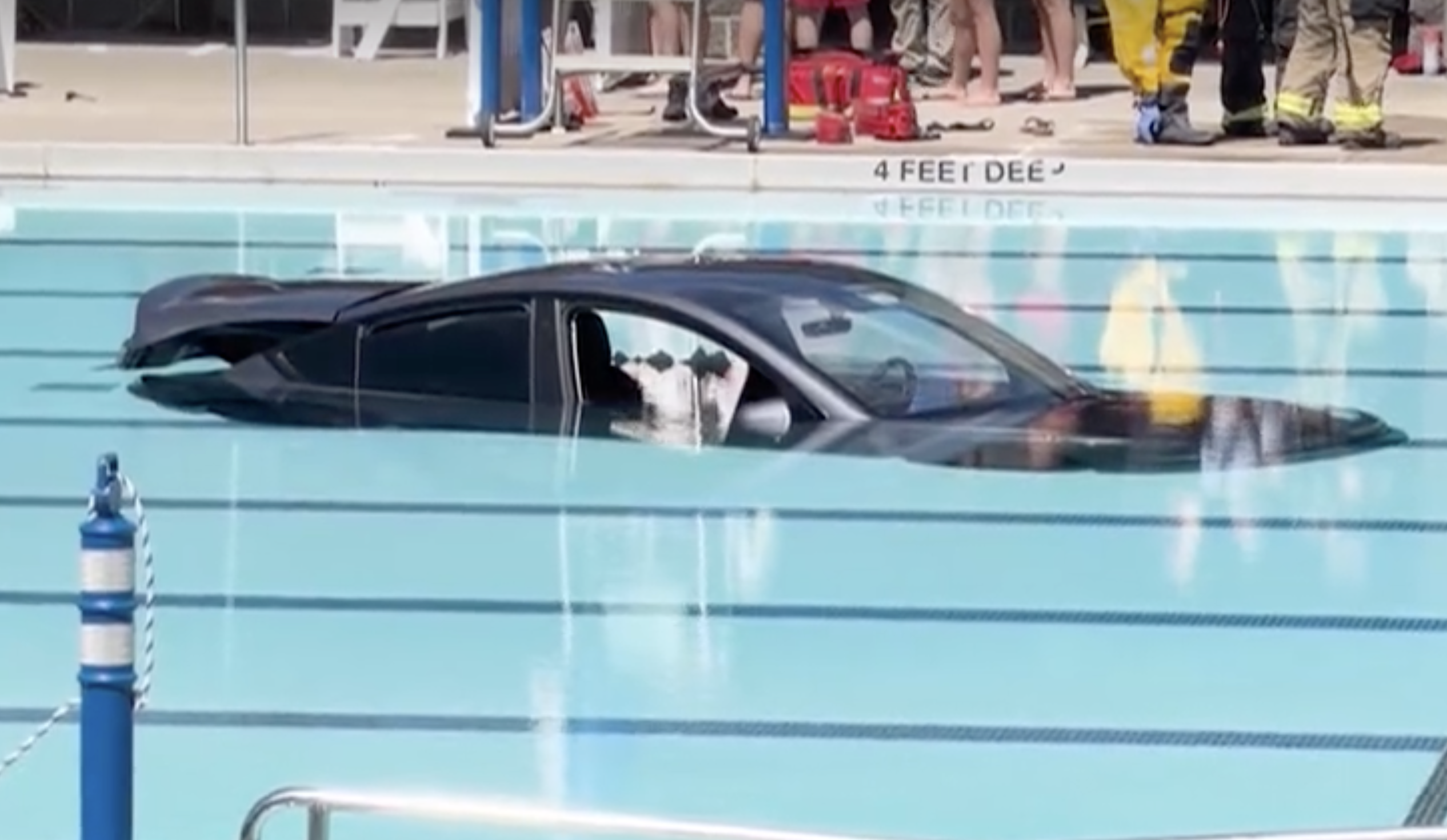 Connecticut man rescued after trying to park car and landing in a ...