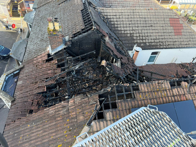 Pictures show Cosham takeaway devastated by fire which spread to flat ...