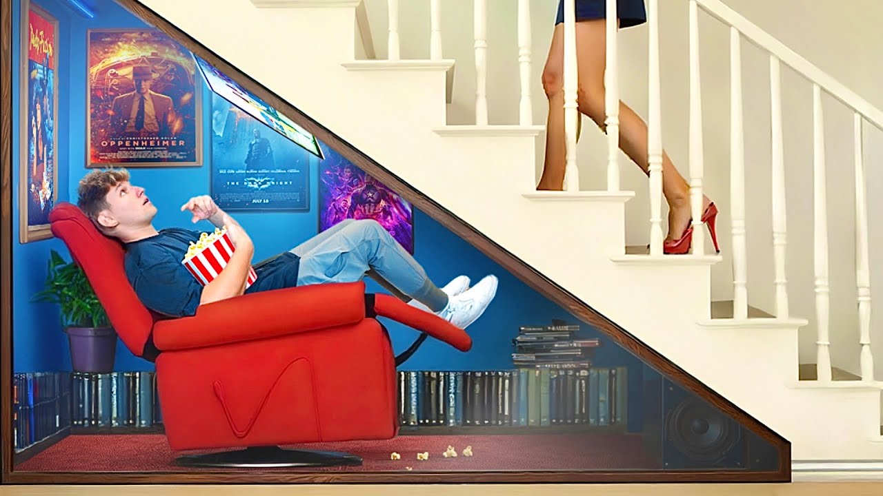 Homeowner constructs a hidden cinema inside their residence