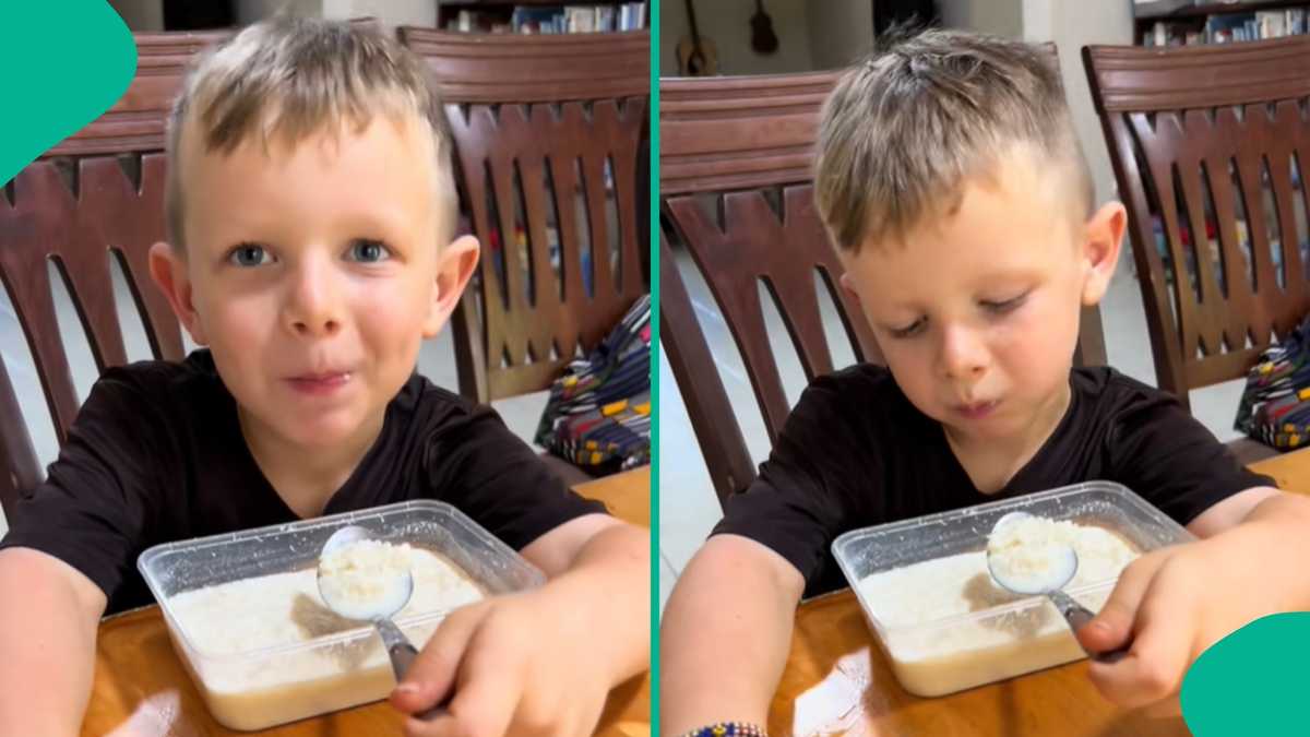 Watch how oyinbo kid was caught drinking garri, shares review with one ...