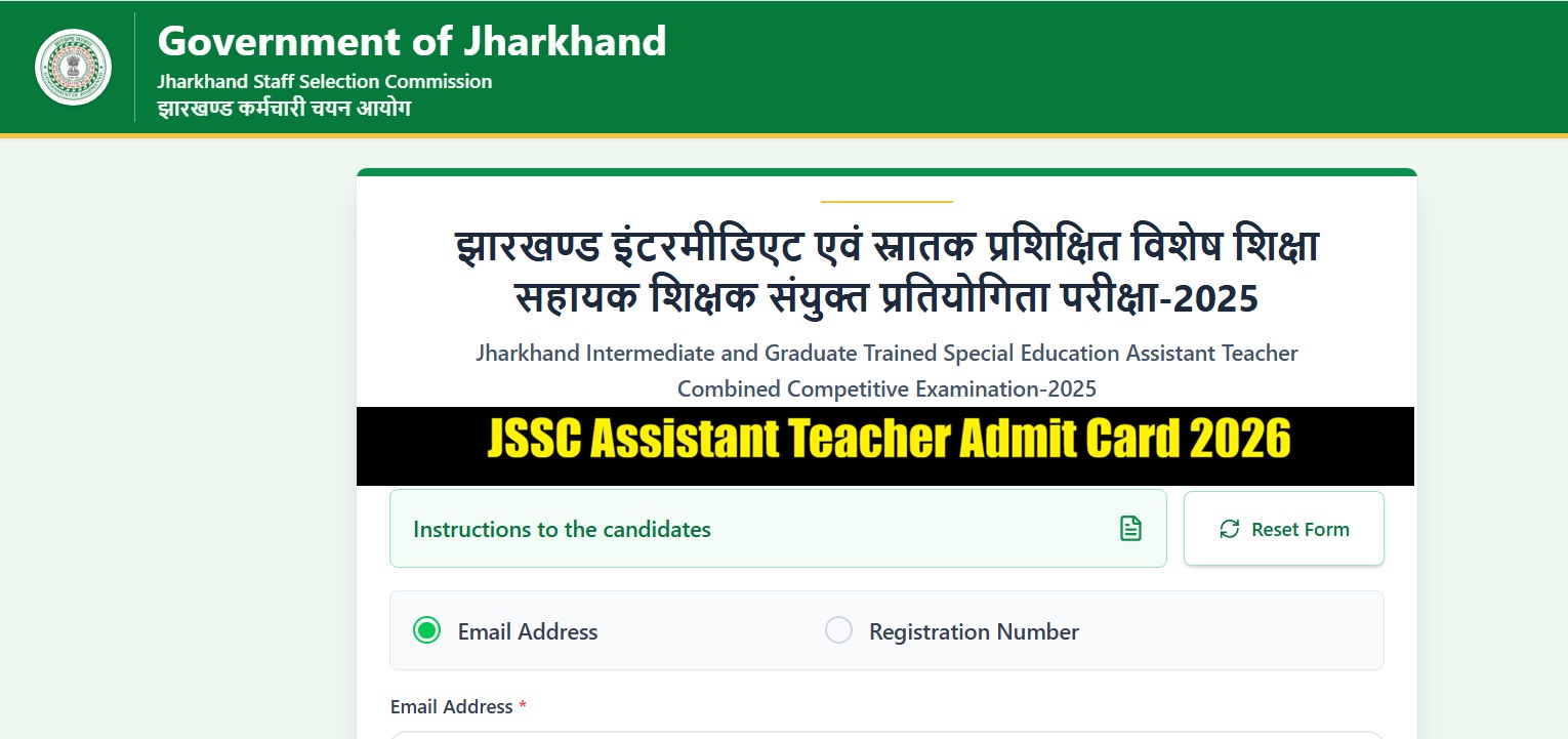 Jharkhand JSSC assistant teacher admit card 2026 out at jssc.jharkhand ...