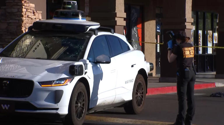 Man critically injured, Waymo damaged after fight outside north Phoenix pub