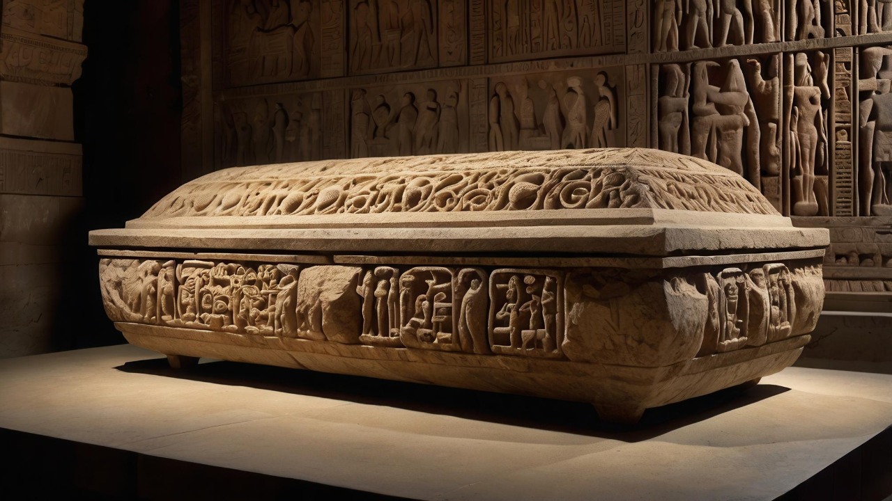 Ten painted coffins emerged from a single burial shaft beneath a Luxor tomb