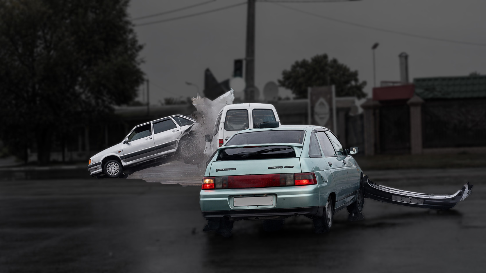 Crash caught on camera