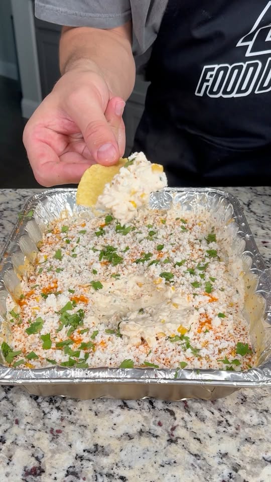 This smoked street corn dip looks too good to share
