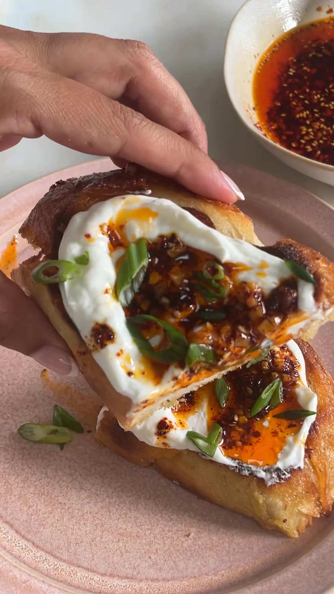 Delicious chili oil toast recipe