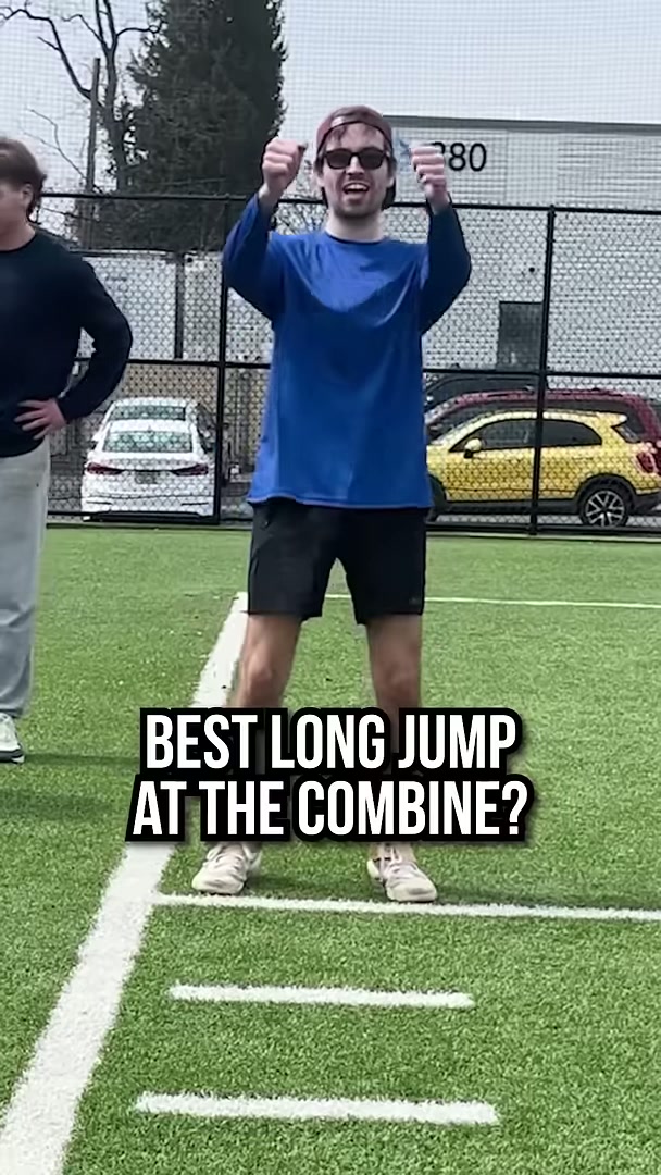 Who has the best long jump at Jomboy Media? #nfl #football #nflcombine ...