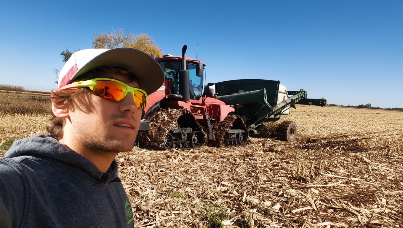 This stuck grain cart turned into a farm rescue