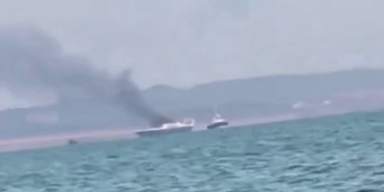 Ukraine hits ferries, oil logistics on both sides of Crimean Bridge — video