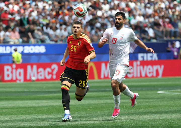 Bélgica e Irão empatam a zero no Grupo G do Mundial2026