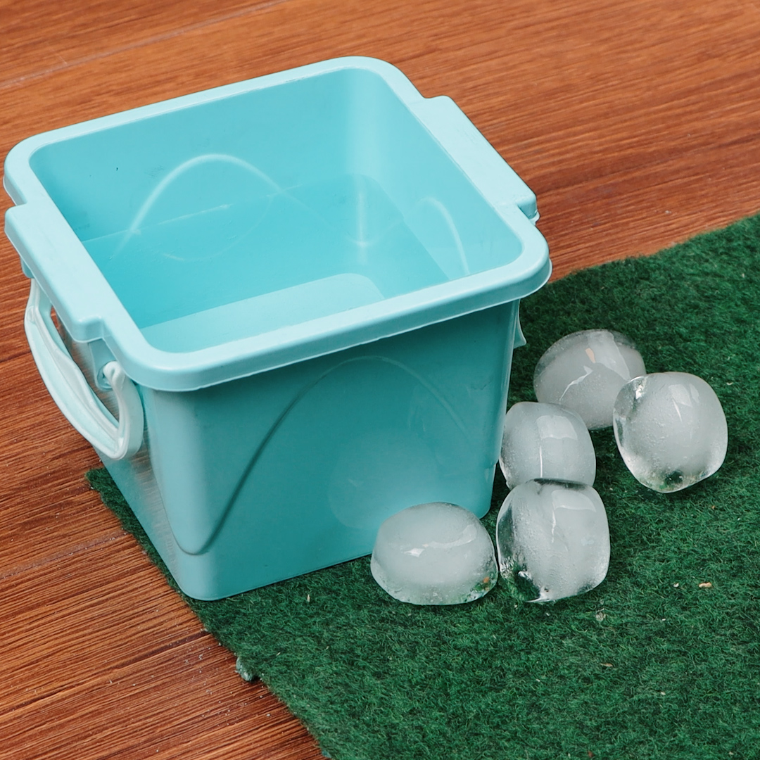 Deja que el hielo solucione tu alfombra por ti 🧊