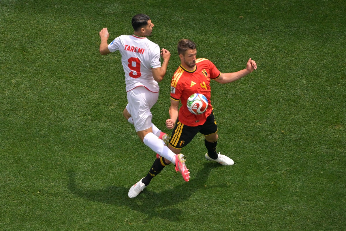 Iran goal ruled out by VAR against Belgium after anthem loudly booed