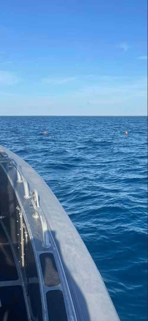 Coast Guard rescues two men drifting in open ocean without life jackets