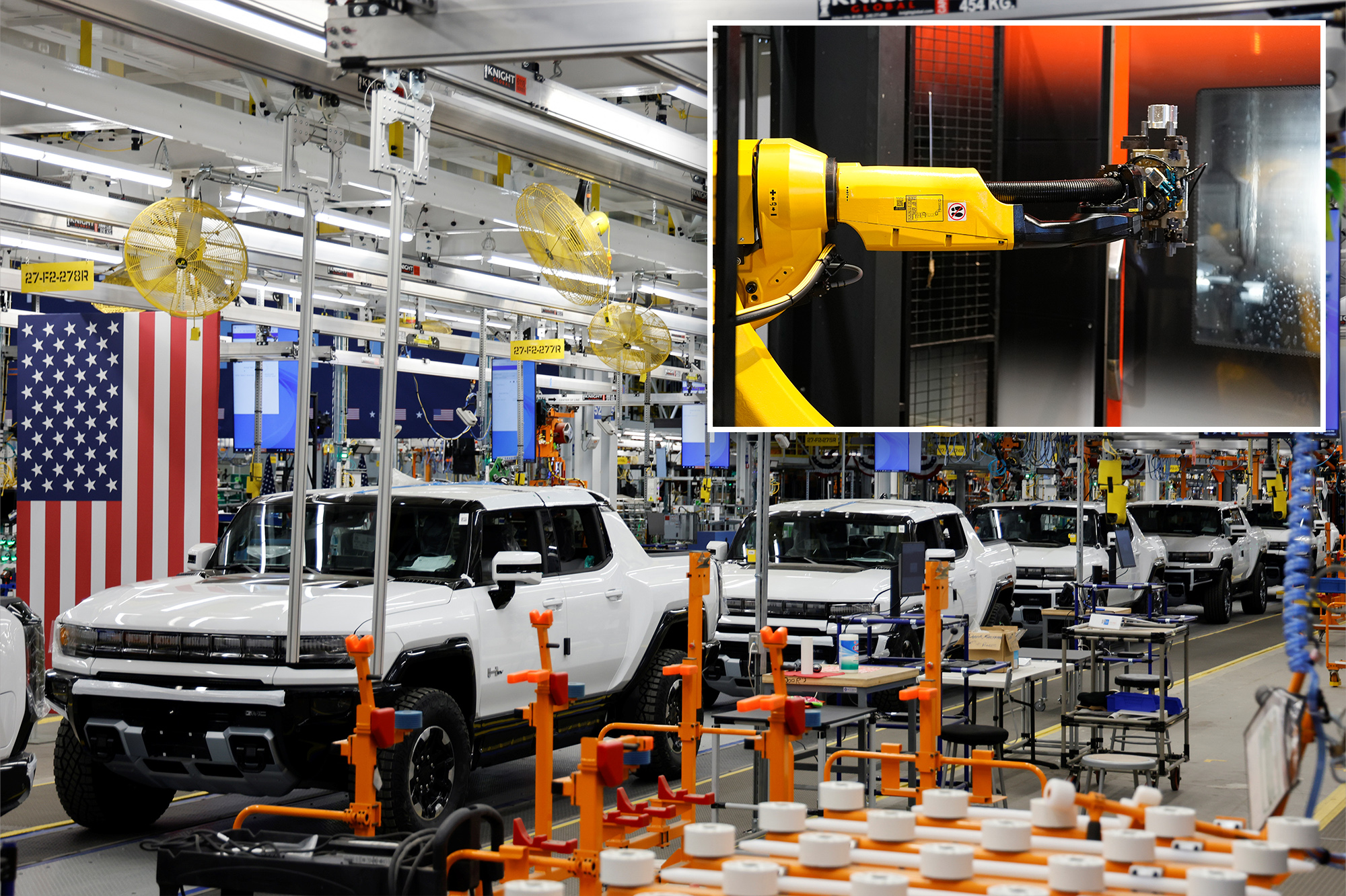 GM replaces more than 1,000 workers with 50 robots at flagship Detroit ...