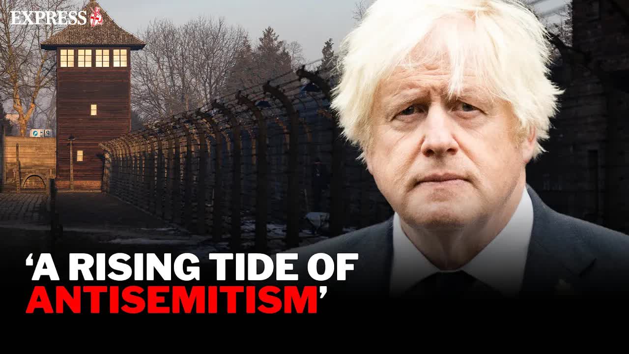Boris Johnson condemns 'rising antisemitism' during visit to Auschwitz ...
