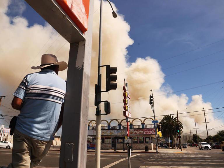Firefighters cite progress as Boyle Heights fire burns for fifth day