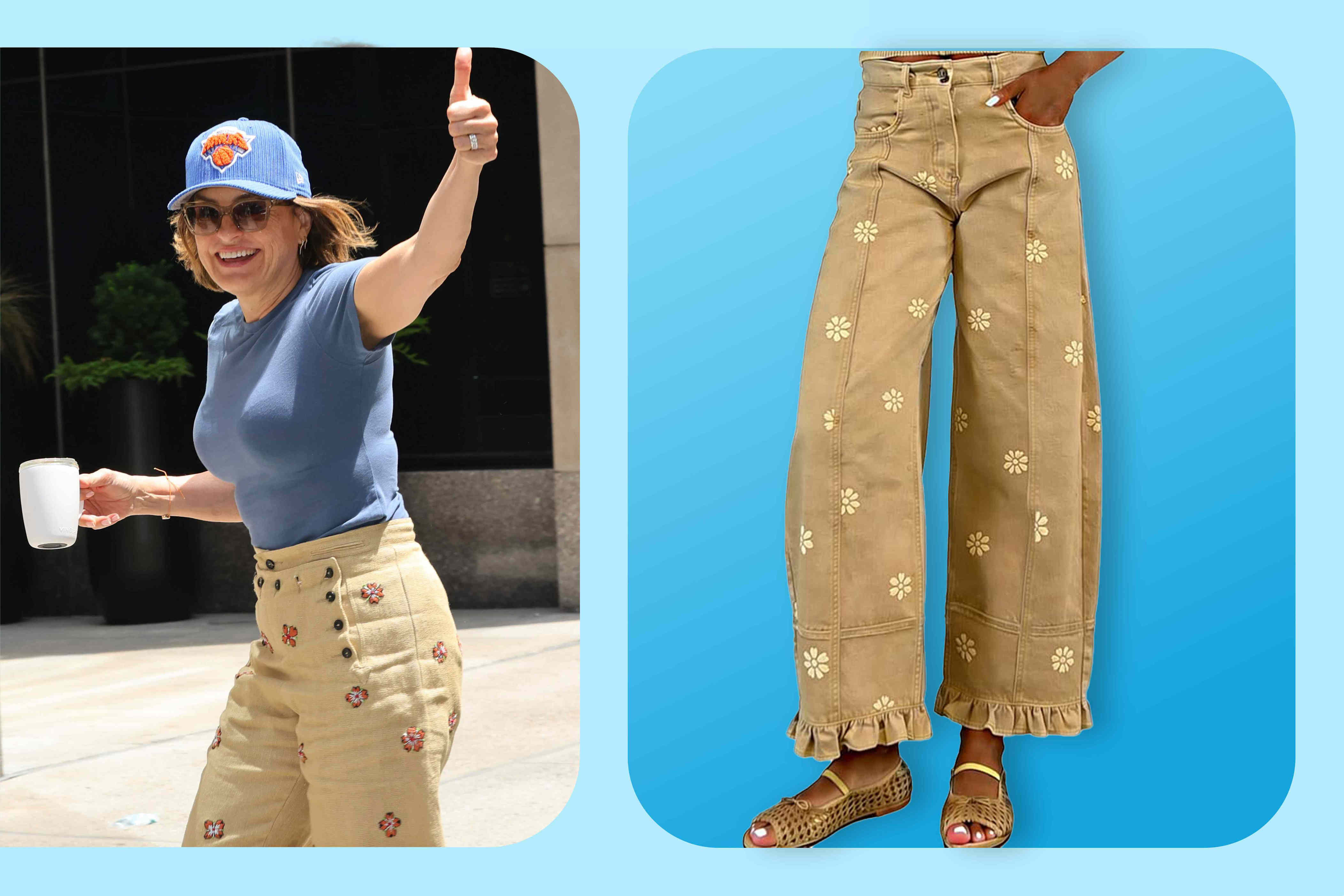 Mariska Hargitay Styled Her Knicks Hat with a Basic Tee and These ...