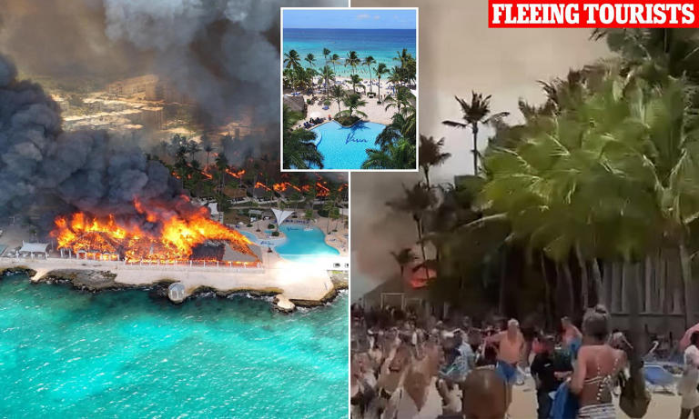 Tourists at luxury resort are now stranded after fire that killed ...