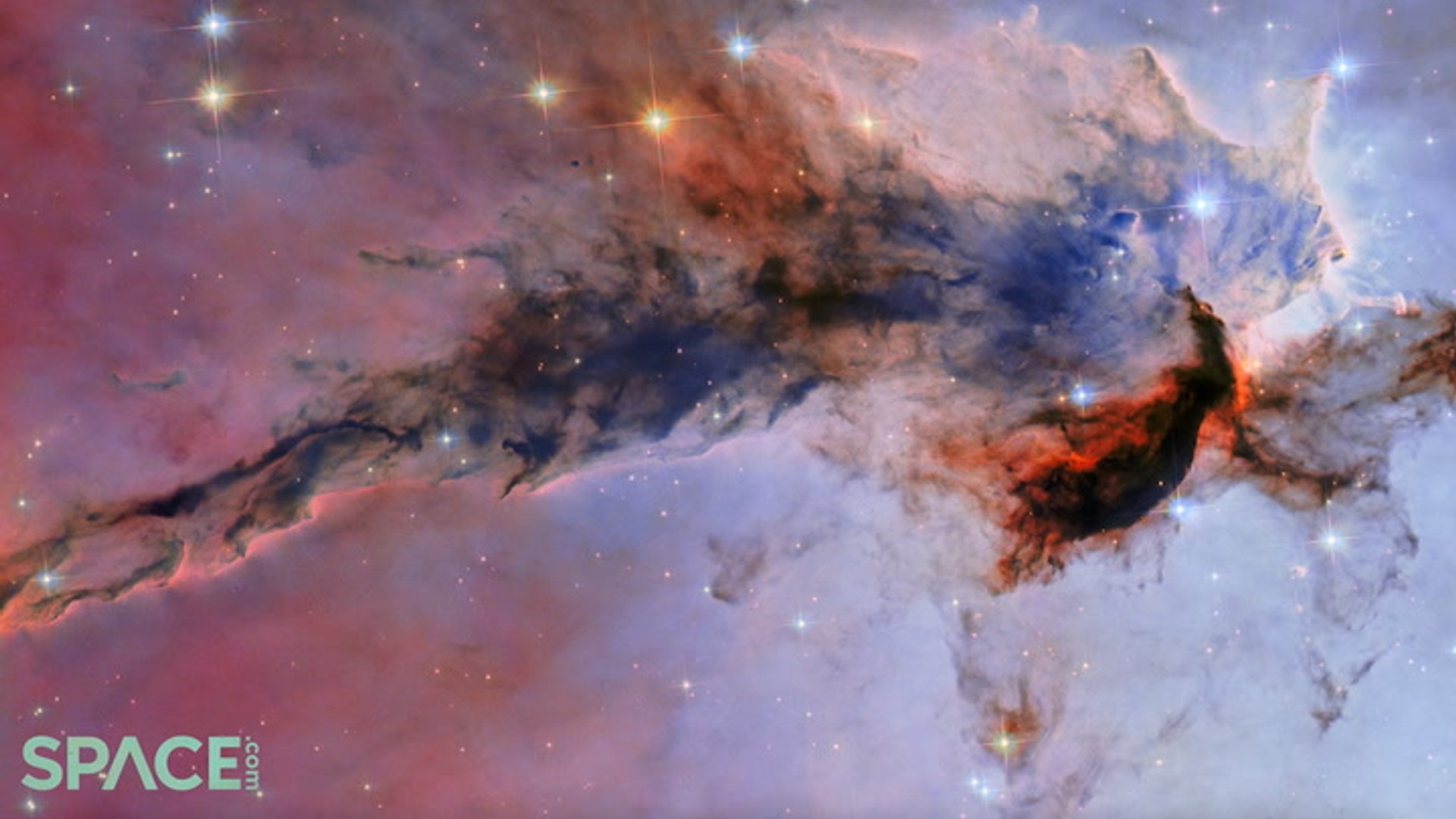 Hubble spies 9.5 light-year bit of the amazing Eagle Nebula