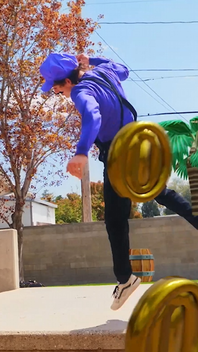 Mario power up creates big action moment