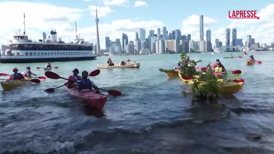 Mondiali 2026, i tifosi seguono Germania-Costa d’Avorio in kayak sul ...