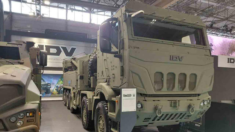 IDV unveils 48-ton 10×10 military truck with 680 hp engine