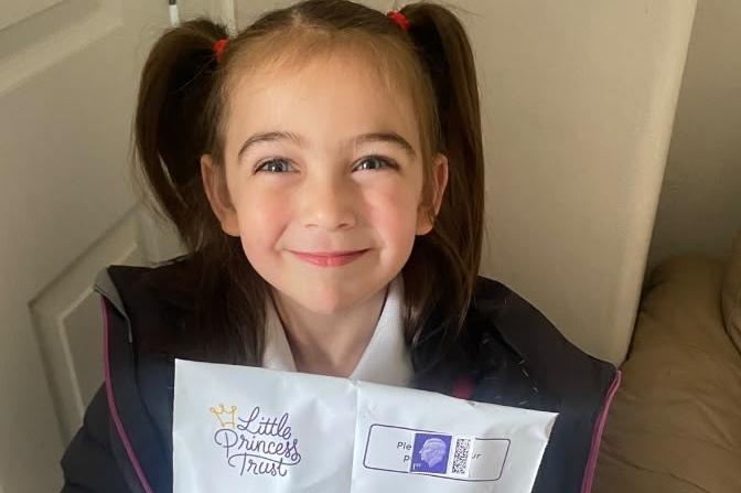 Wigan four-year-old girl loses he locks for The Little Princess Trust