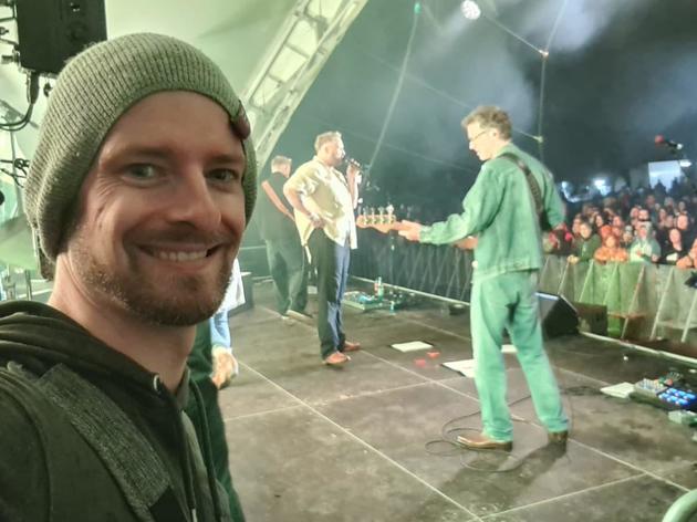 Bassum Open Air: Lokalredakteur backstage bei Florian Künstler